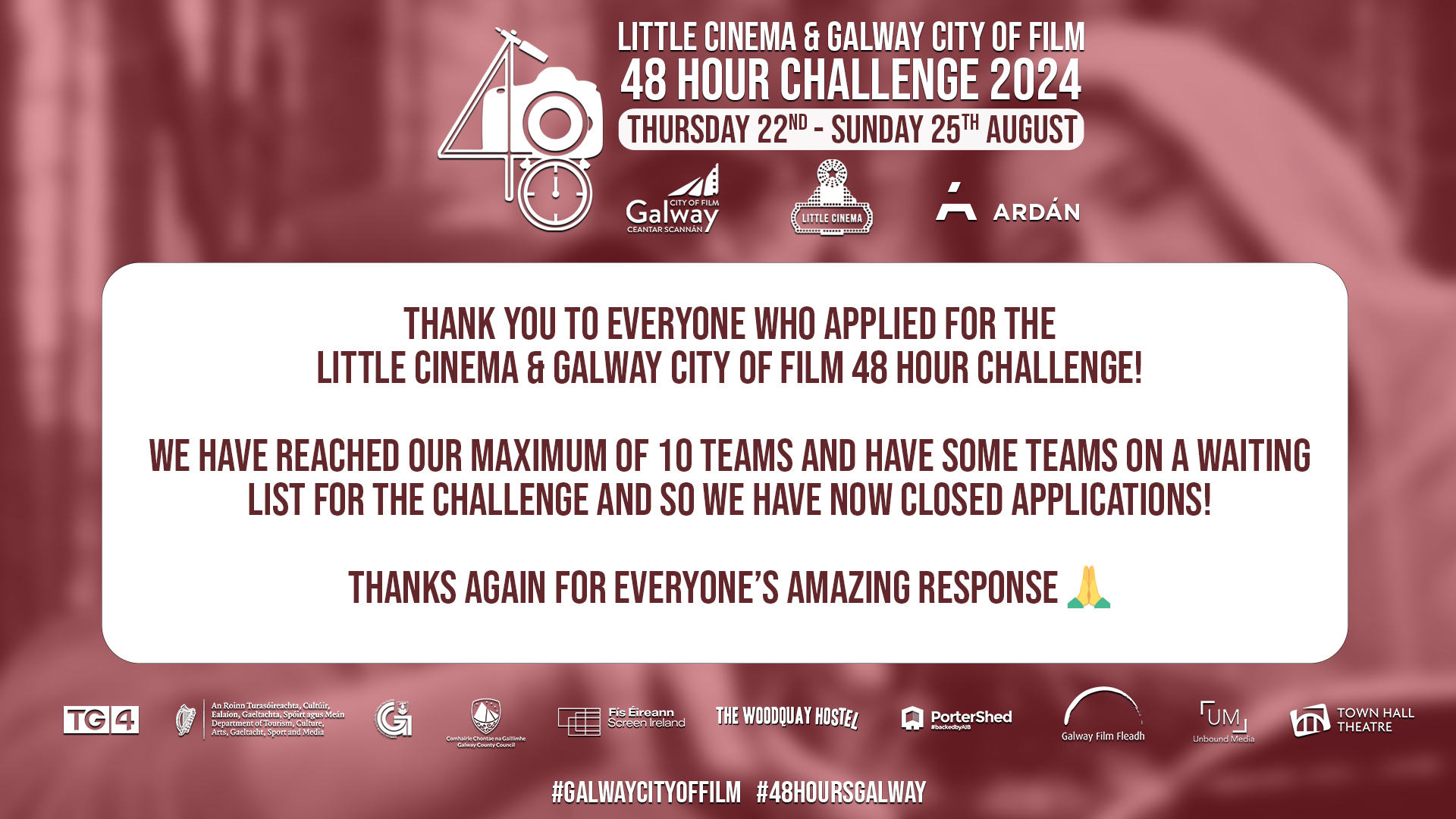 48 Hour Applications | The Little Cinema